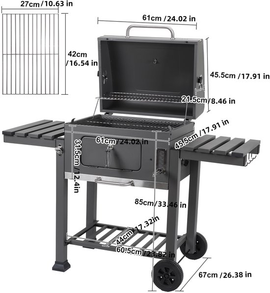 Houtskool Barbeque - Houtskoolbarbecues Buitenkeuken Barbecue - Grill ...