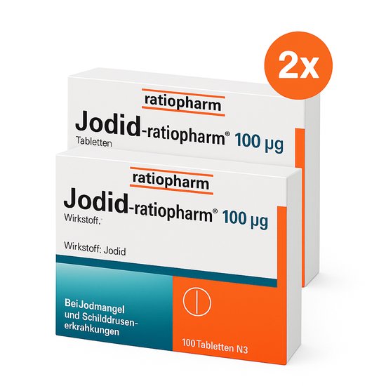 Jodium tabletten 200 stuks - Extra voordelig - 100 μg - Extra hoog ...