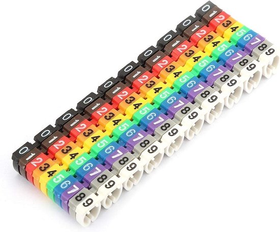 Wire Number, Digital Number Tube Wire Number Label Tube Cable Marker ...