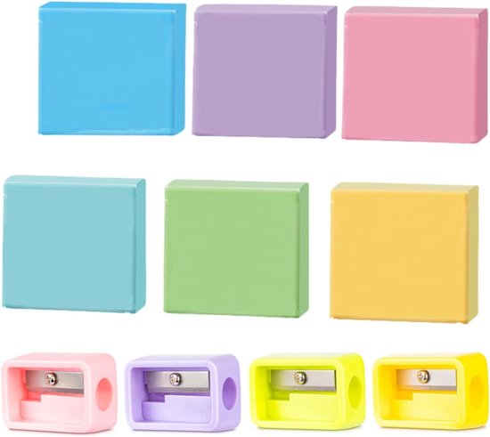 6 Pcs Kneading Erasers - Soft Malleable Erasers - Eraser Set met 4 ...