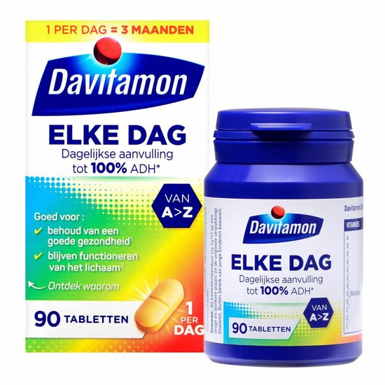 Davitamon Elke Dag - 4 x 90 tabletten - Voordeelverpakking | bol