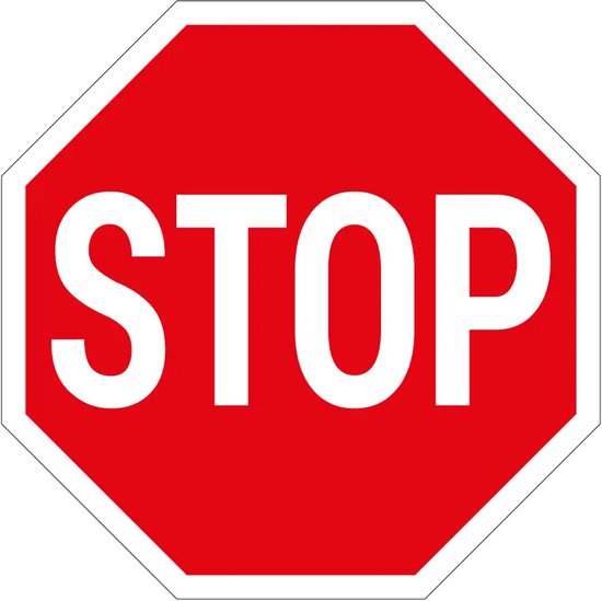 Stop sticker - B7 - 40 cm | bol