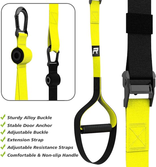 Sling Trainer Sling Trainer Set met deuranker instelbaar fitness thuis ...