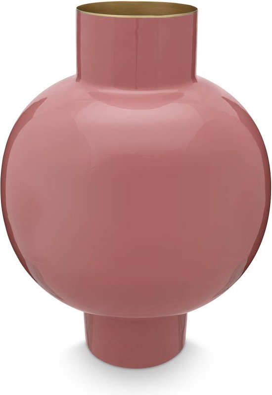 Pip Studio Vaas - Oud Roze - Metaal - 31.5x42cm | bol