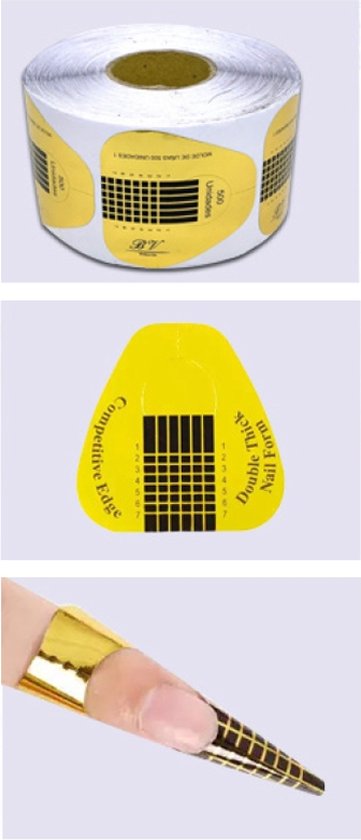 Paper Nail Mold MOL 005 - 500 units | bol