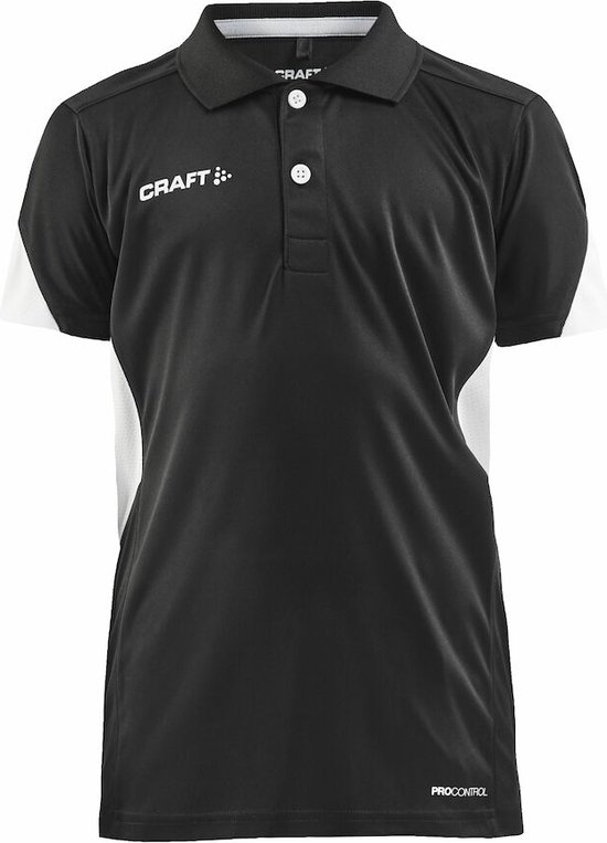 Craft Pro Control Impact Polo Jr 1908227 - Black/White - 158/164 | bol