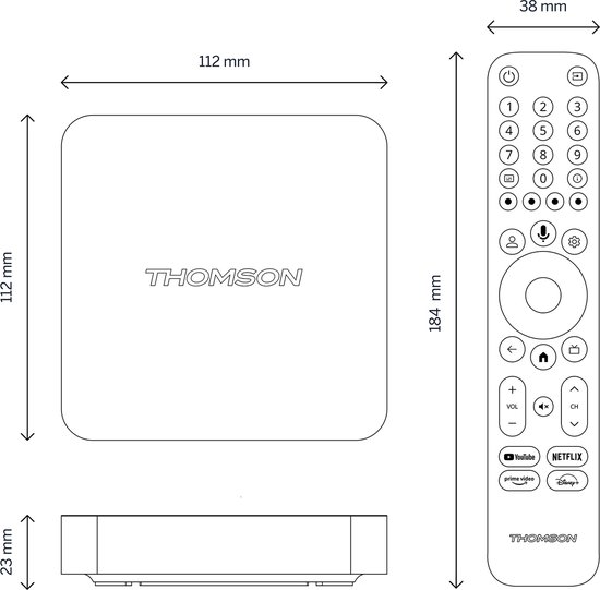 Thomson - Streaming Box - 240G - 8 GB - 4K UHD | bol