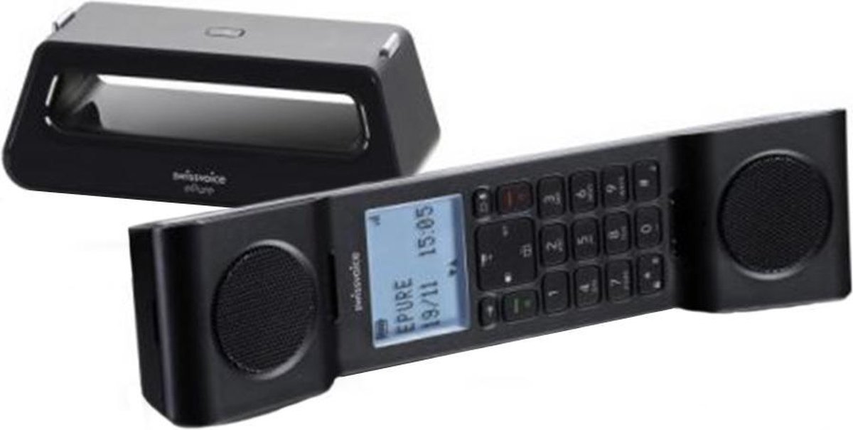 Stralingsvrije telefoon zwart SwissVoice Epure V2 | bol.com