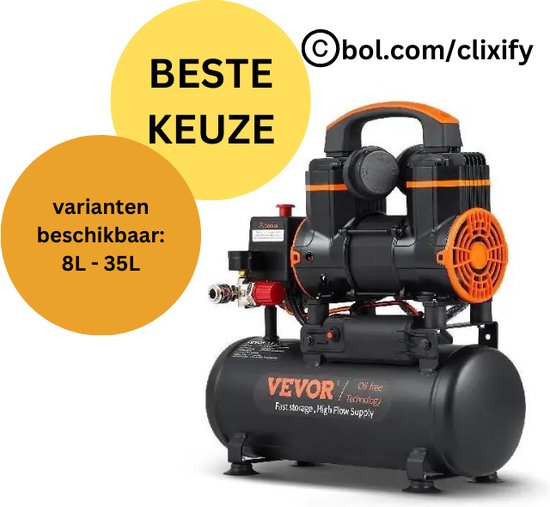Clixify Luchtcompressor Draagbaar - Bandenpomp - Auto - Luchtcompressor ...