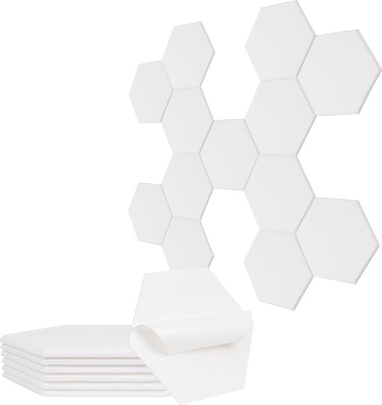 Zelfklevende geluidswerende panelen - Set van 12 stuks | Akoestische ...