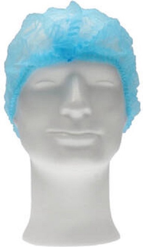 Wegwerp Haarnetjes non-woven | BLAUW | 300 stuks | Latexvrij | niet ...
