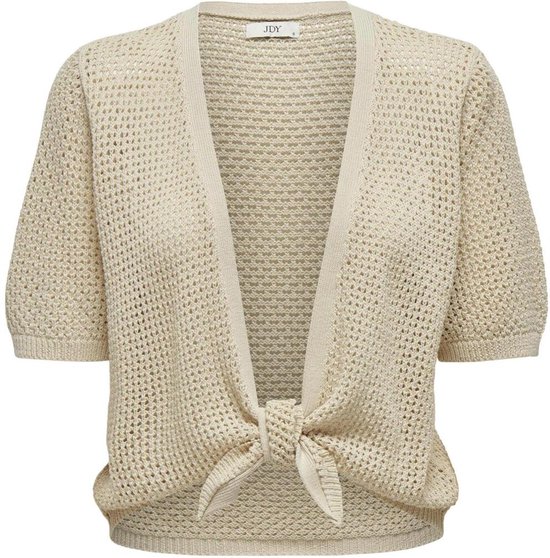 Jacqueline de Yong Vest Jdymehedi 2/4 Short Tie Cardigan Knt 15288629 Sandshell Dames... | bol