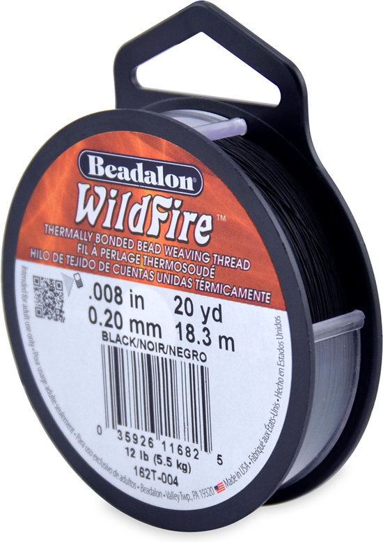 Beadalon Wildfire Rijgdraad Zwart - 18,3 m - 0,2 mm - sieraden maken ...
