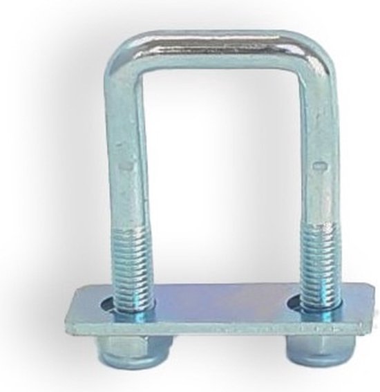 U-beugel met stropplaat - M12 - 96mm - Gebogen | bol