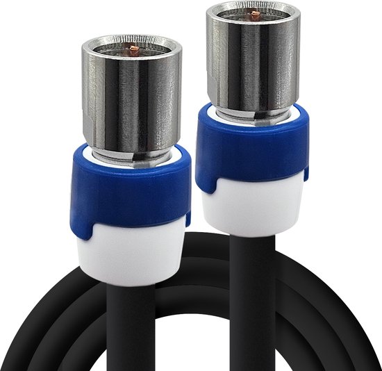 Coax kabel op de hand gemaakt - 20 meter - Zwart - IEC 4G Proof ...
