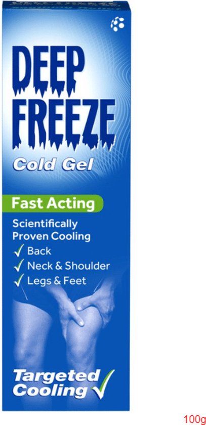 Deep Freeze Cold Gel 100g Arthritis, Muscle & Joint pain Muscular back pain... | bol