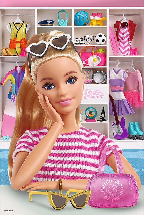 Barbie Fashion Puzzel (100 pzl st.) - 5-12 jaar, Multicolor, Mattel ...