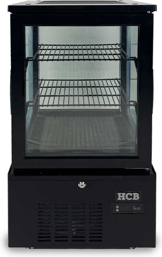 HCB® - Professionele Horeca Gebaksvitrine - 56 liter - zwart - 230V ...