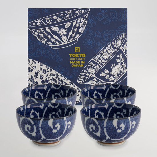 Tokyo Design Studio - Mixed Bowls - Kommen Set - Set Van 4 Stuks - 13 ...