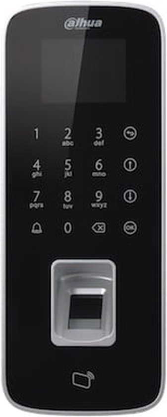 Dahua ASI1212D stand alone codepaneel / keypad, vingerafdruk en Mifare ...