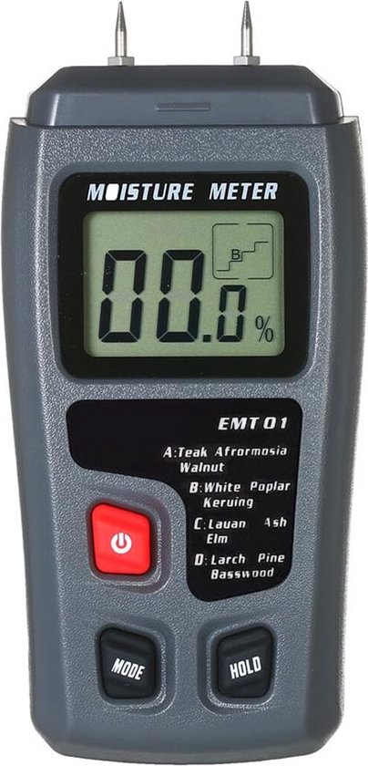 LCD Digitale Vochtmeter - Slimme Vochtmeter - Moisture Meter - EMT01 ...