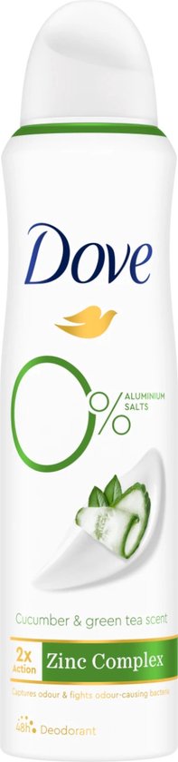 Dove Deodorant Spray Cucumber & Green Tea - 150 ml | bol