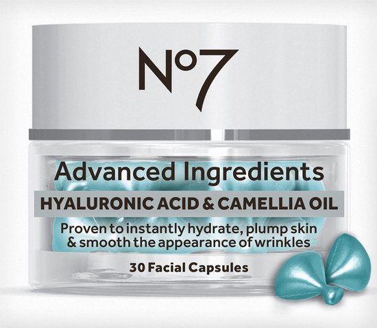 No7 Advanced Ingredients Hyaluronic Acid Facial Capsules | bol