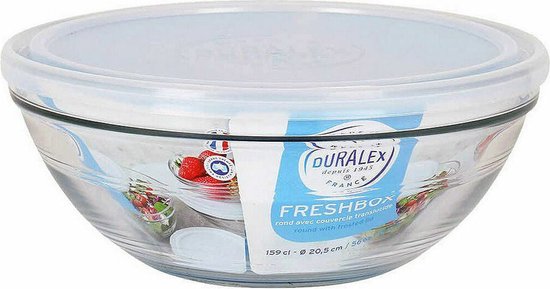 Hermetische Lunchtrommel Duralex Bol Red Freshbox Blauw (ø 20 x 8,2 cm ...