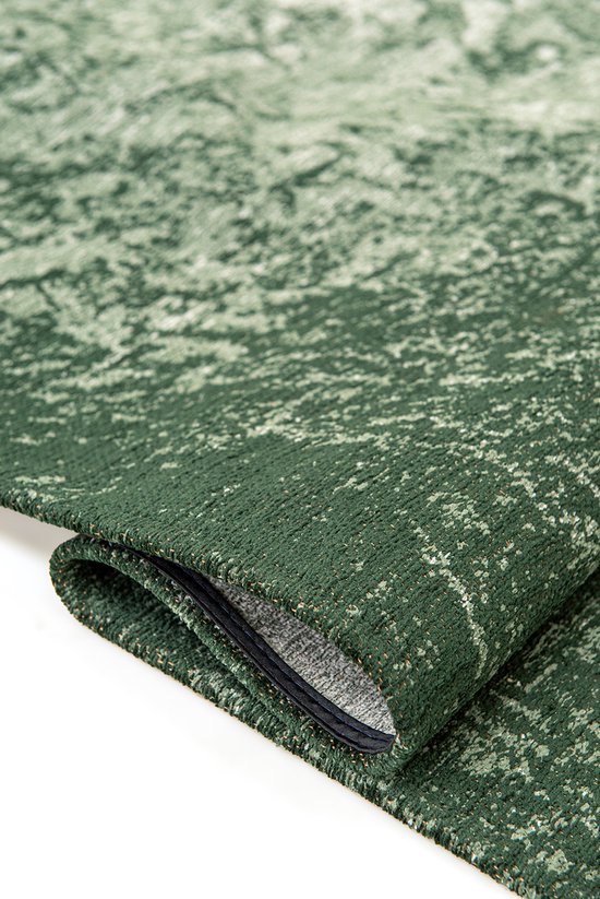 Vloerkleed Reflect met verbrand groen en wit antiek effect - 80 x 150 ...
