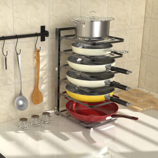 pannenrek - pannenplank / rack organizer \ Opbergrek | bol