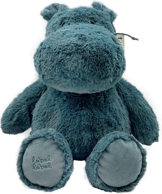 Label Label Hippo Harvey Blauw 26 cm Knuffel LLPL-04052 | bol