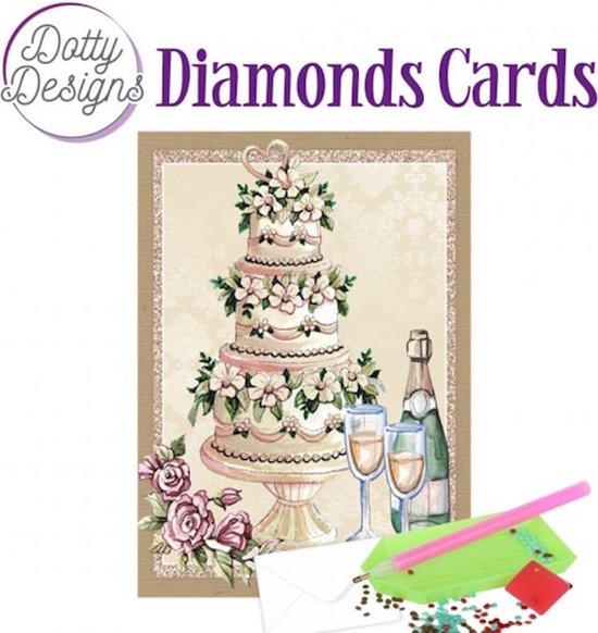 Dotty Designs Diamond Cards - Wedding Cake | bol