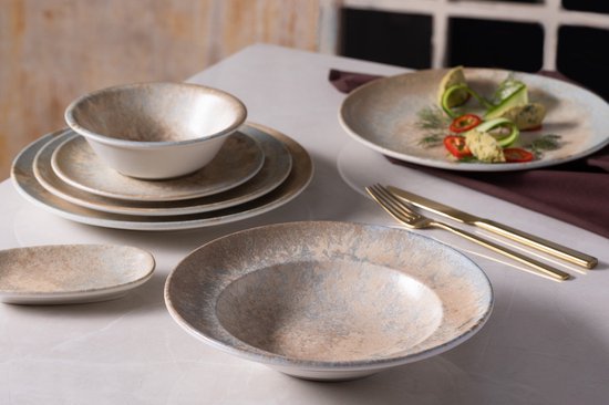 Bonna Serveerschaal - Luz - Porselein - 24x14 cm - set van 2 | bol