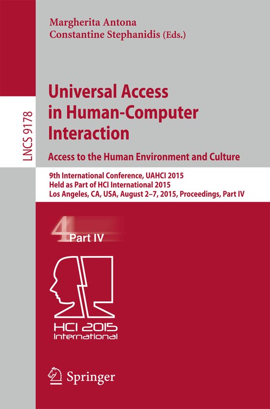 Universal Access in Human Computer Interaction Access to the Human Environment |... | bol