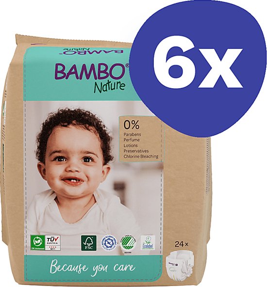 Bambo Nature Luiers - Maxi - maat 4 (6x 24 stuks) | bol