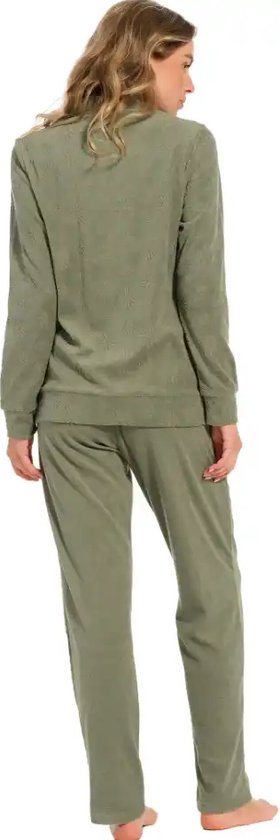Pastunette Huispak Dames Badstof - Groen - 40 | bol