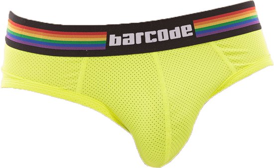 Barcode Berlin Pride Brief Neongreen - MAAT L - Heren Ondergoed - Slip ...
