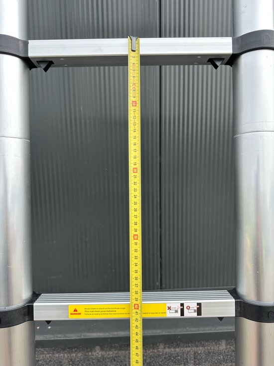 Telescopische ladder – Telescoopladder aluminium – Maximale hoogte 5,40 ...