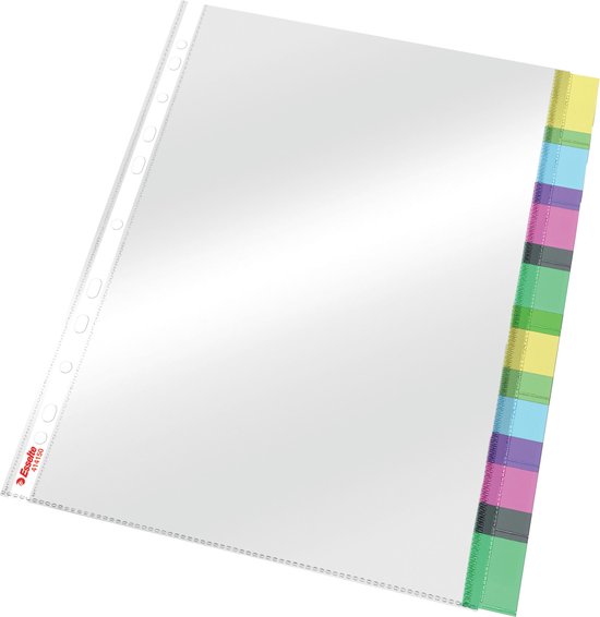 Esselte Premium A4 Index Showtas - Gemaakt Van Kunststof met 8 Tabs ...