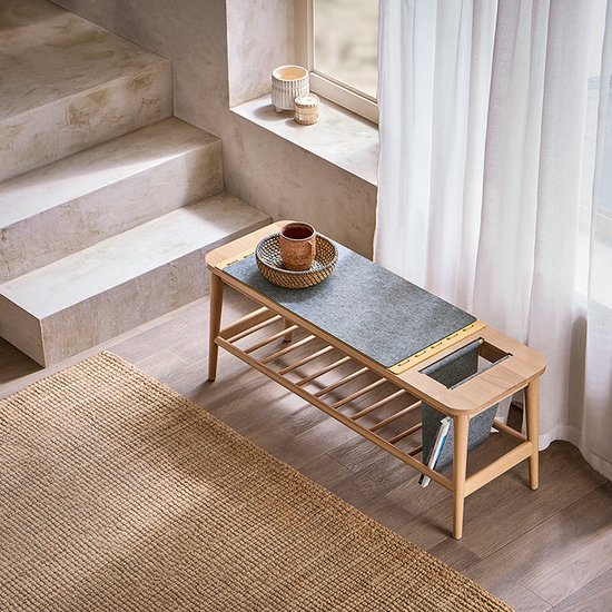 Schoenenbank met opbergruimte - Ingangsbank - Schoenenrek ...