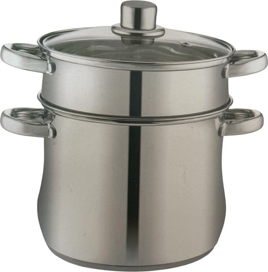 Kadirelli Stoompan - Rijst- en Groentestomer 3-Delig - Ø 24 cm - 8L ...