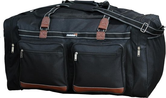Bastix - Extra grote 120L reistas Holdall tas, zwart | bol
