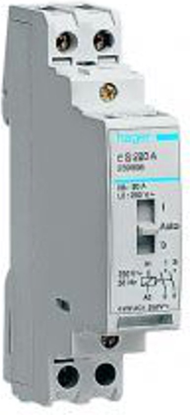 Hager ES224A magneetschakelaar 24V 25A - 2NO - 239997 | bol