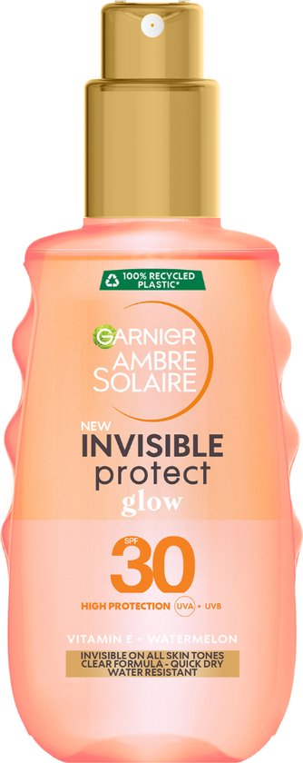 Garnier Ambre Solaire Invisible Protect Glow Zonnebrandspray - SPF30 ...