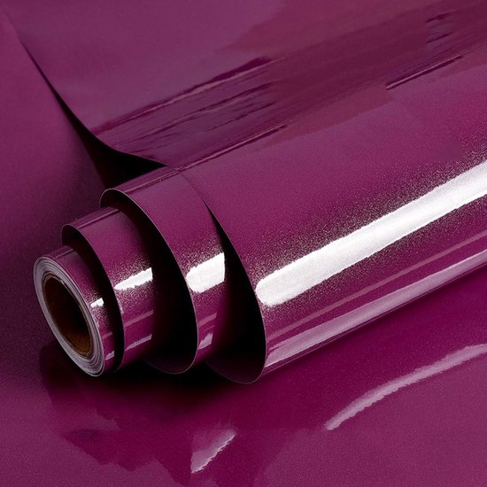 Zelfklevend behang glitter paars 30cm × 3m waterdicht vinyl papier ...