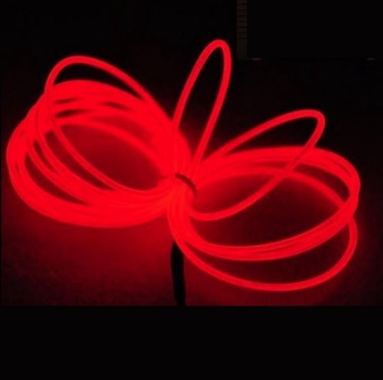 Benson Rode Neon Licht - Draad - 3 meter - Unieke Lichtkunst | bol