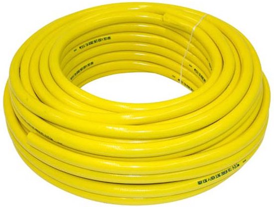 AquaKing Flexibele Gele Tuinslang 25 Meter Incl. Sproeikop en ...