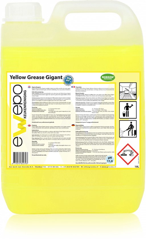 Ewepo Yellow Grease Gigant 10 liter Ewepo | bol