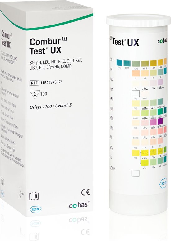 Roche combur 10 UX teststrookje - 100 stuks Roche | bol