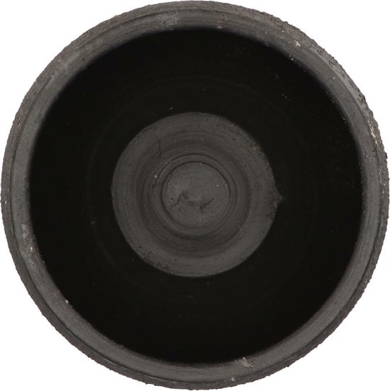 DK Design Bloempot Maya - 2x - verweerd zwart - D21 x H24 cm - rustiek ...